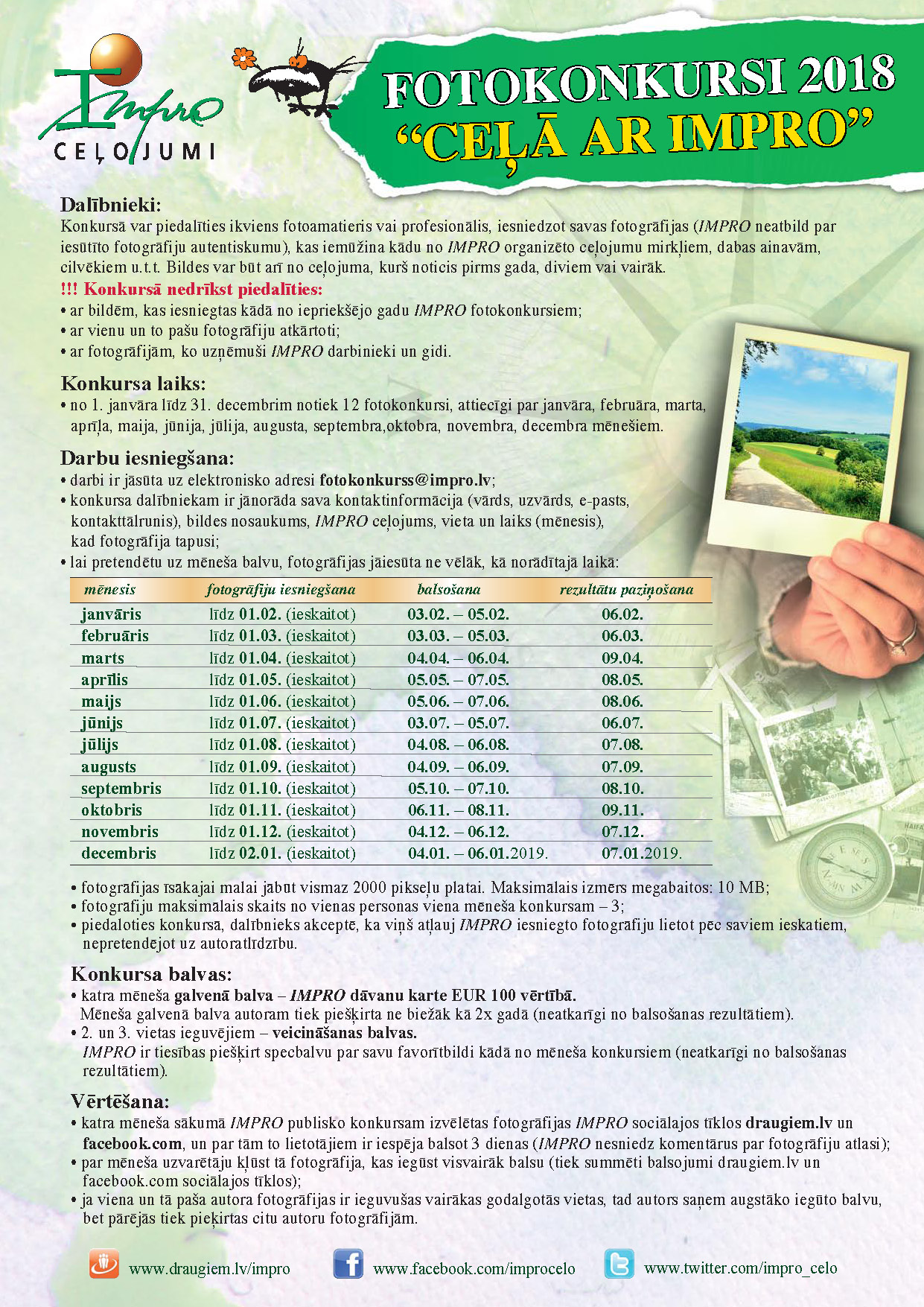 Impro Ceļojumi - FOTO KONKURSS